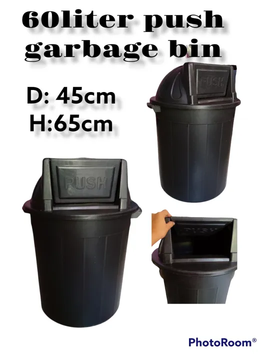 Recycling push bin 60 liters/Garbage bin | Lazada PH
