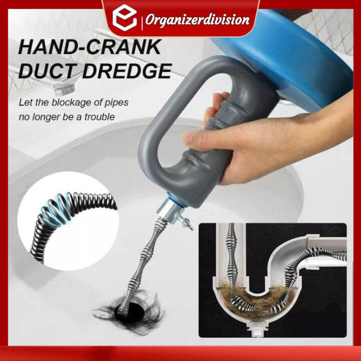 Drain Unblocker Tool Clog Flexible Auger Snake Rod SinkTub Sewer ...