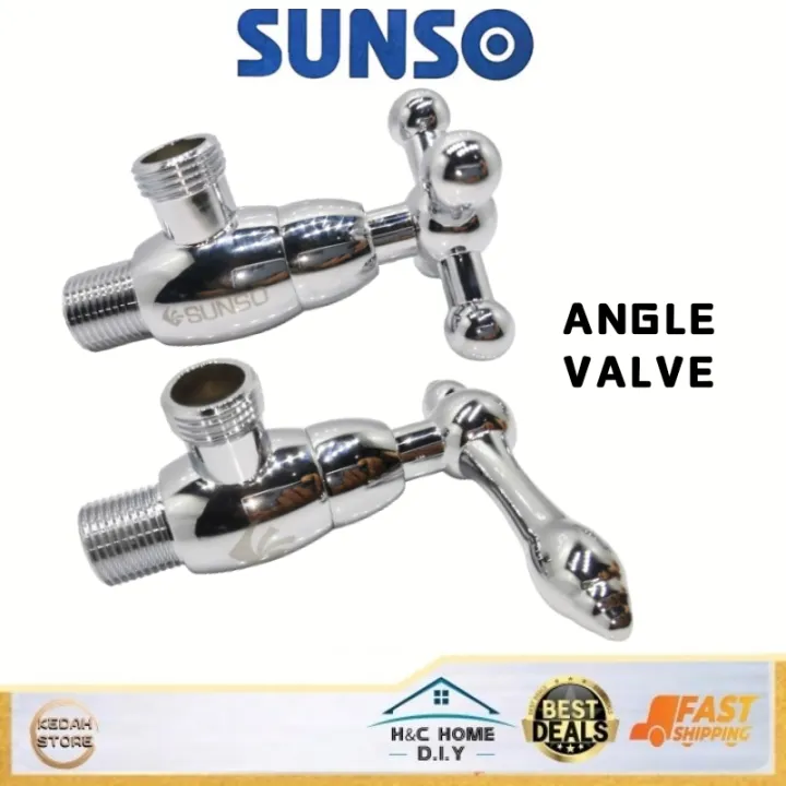 SUNSO SUS304 Stainless Steel Bathroom Faucet Angle Valve | Lazada