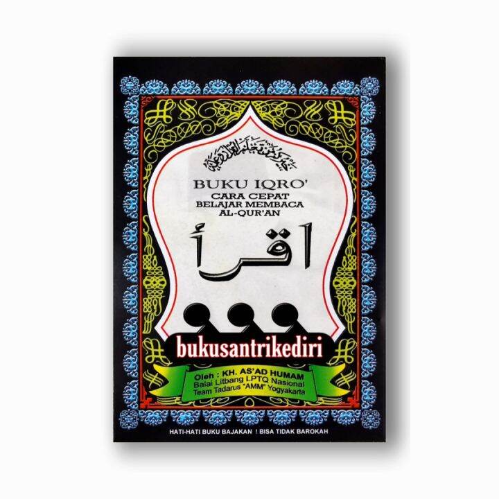 buku iqro buku iqro' buku iqra buku iqra' jilid 1-6 ukuran besar sampul ...