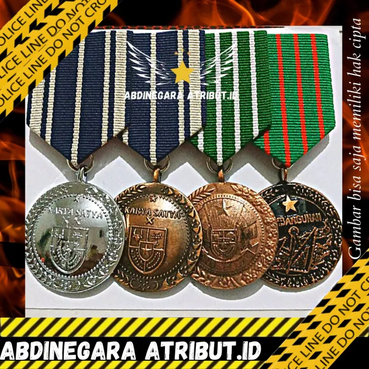 satya lencana set pdu PNS ASN 10 20 tahun Wira karya pembangunan ...