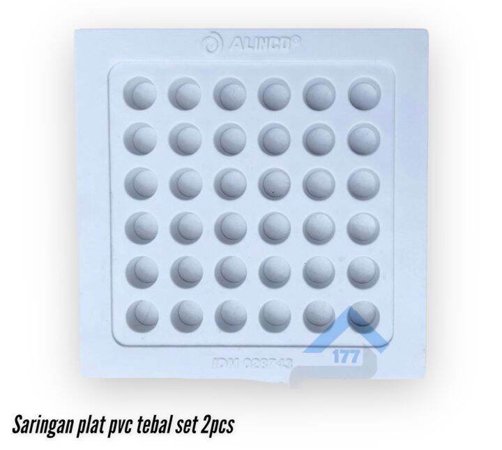 Saringan plat pvc tebal anti pecah set 2pcs - floor drain | Lazada ...