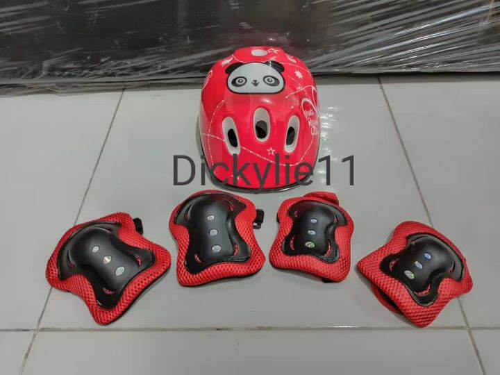 Deker lutut atau Deker tangan atau helm anak deker sepatu roda panda ...