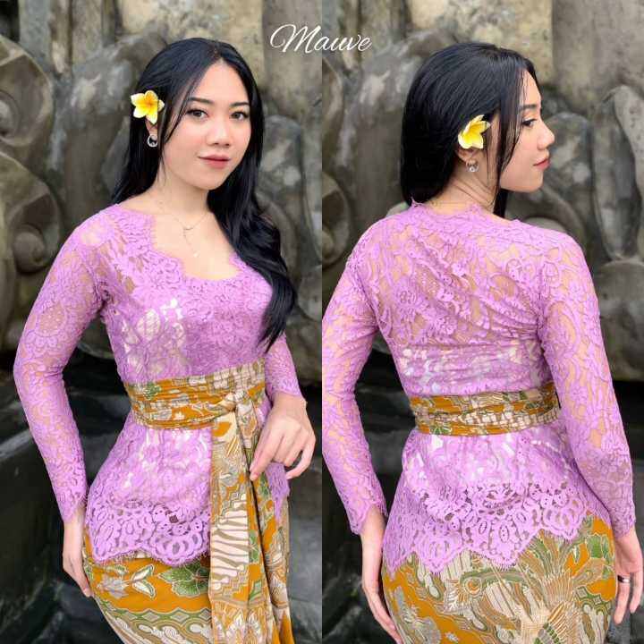 kebaya brokat Bali semiprancis premium | Lazada Indonesia