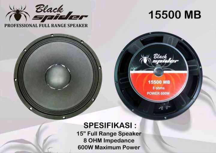 SPEAKER BLACK SPIDER 15500 MB SPIKER BLACK SPIDER 15 INCH ORIGINAL ...