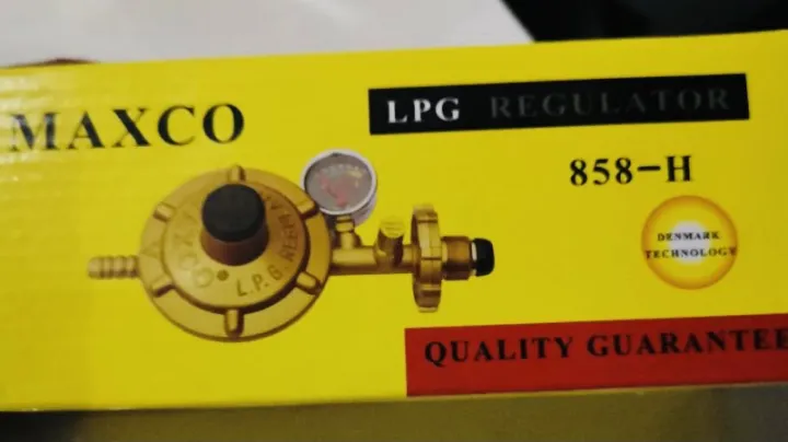 Maxco LPG 858H regulator with gauge with safety device | Lazada PH