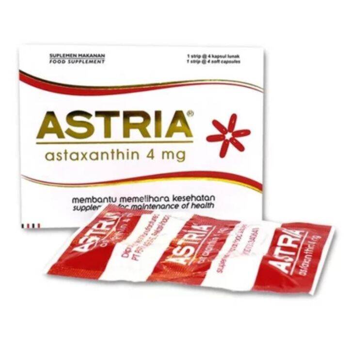 ASTRIA Astaxanthin 4mg Catch Cover 4 Kapsul Lunak | Lazada Indonesia