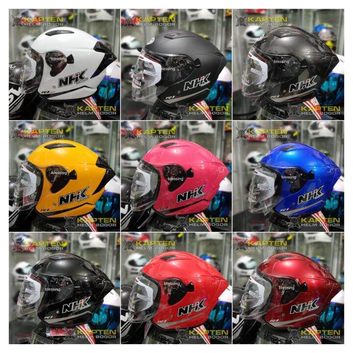 NHK R1 Max Double Visor Terbaru All Color ORIGINAL | Lazada Indonesia