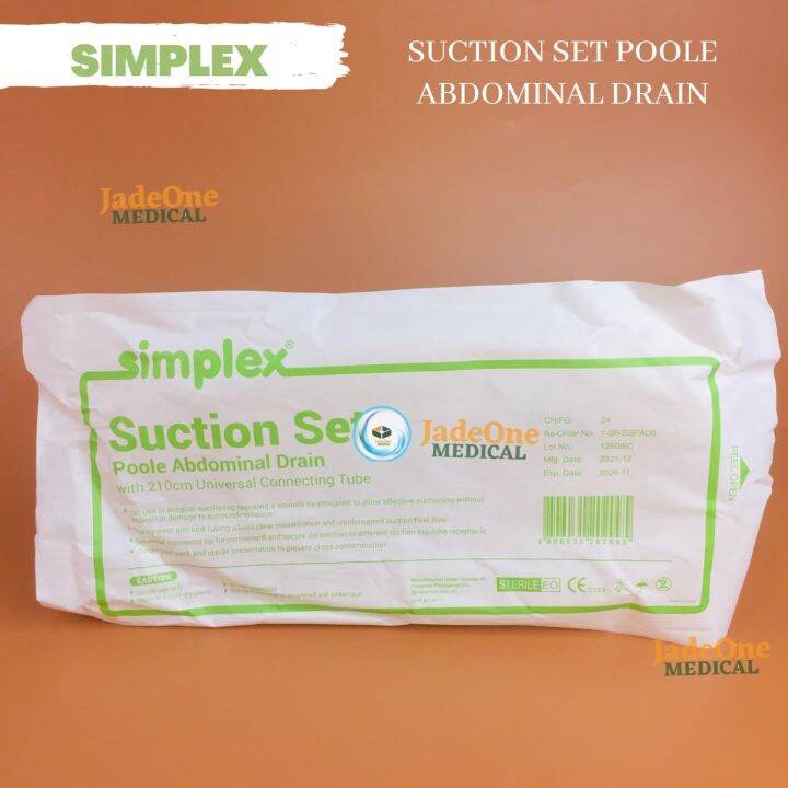 SIMPLEX Suction Set Poole Abdominal Drain | Lazada PH