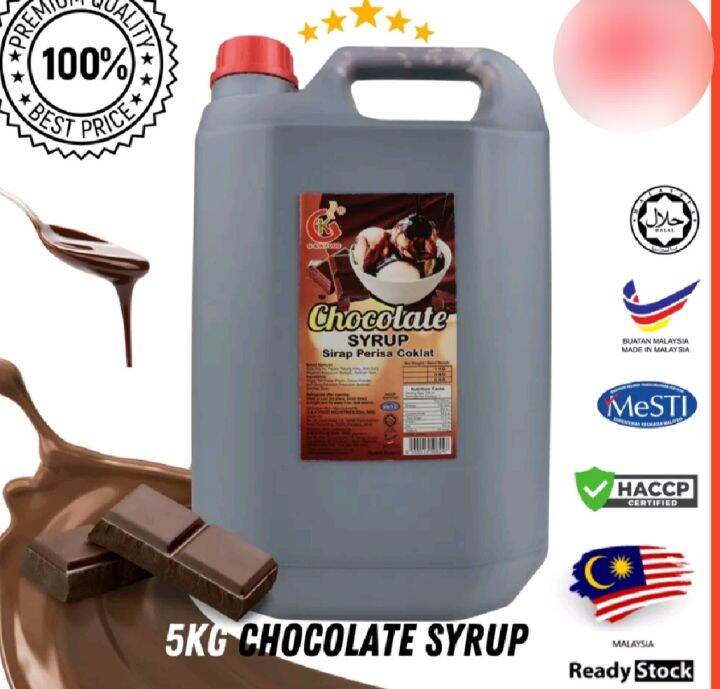 Chocolate Syrup 5kg(4L)Chocolate syrup is a sweet, chocolate-flavored ...