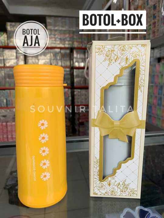 Botol summer daisy kaca,tumbler summer daisy kaca,botol bunga kaca ...