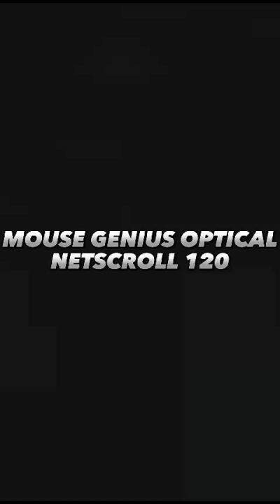 Mouse USB Genius Netscroll 120 Optical Wired Mouse | Lazada Indonesia