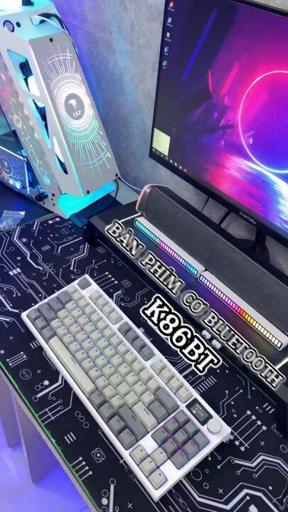 Bàn Phím Cơ Bluetooth Không Dây K86 RGB PRO VIP Có Màn Hình, App Tùy ...