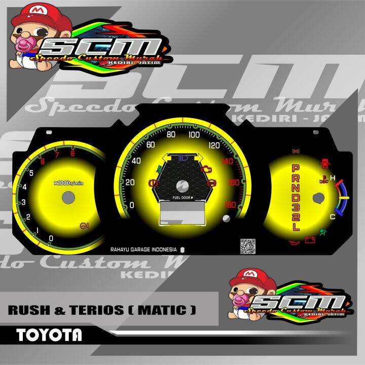Papan speedometer Toyota Rush dan Terios matic panel spidometer custom ...