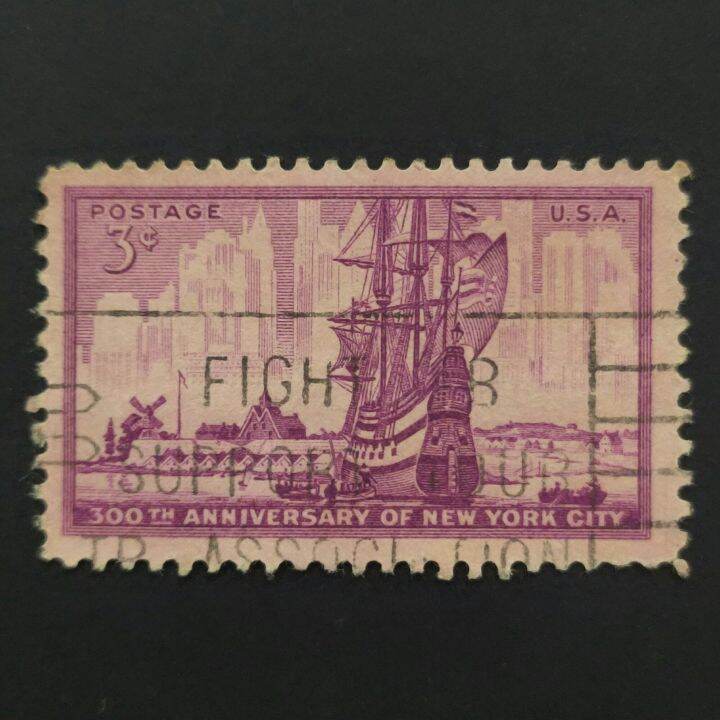 1953 Stamp USA-Complete Unique Used Stamp-3c The 300th Anniversary Of ...