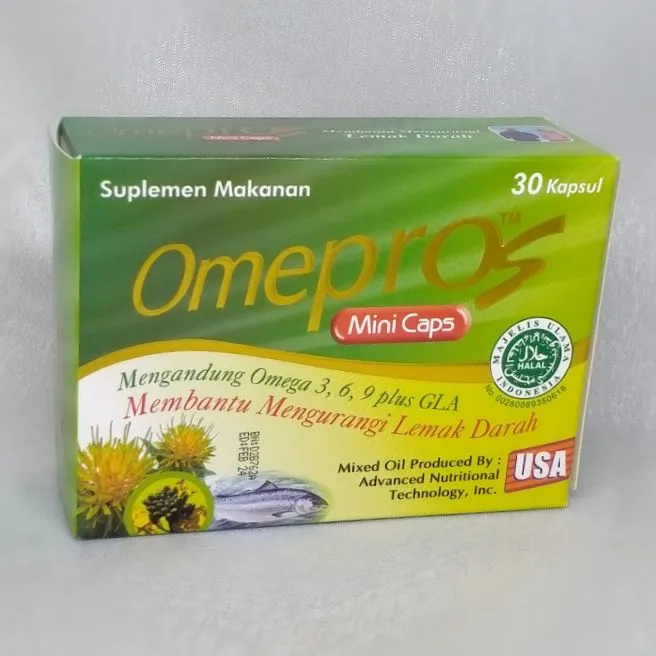Omepros minicaps 30 kapsul, penurun kolesterol | Lazada Indonesia