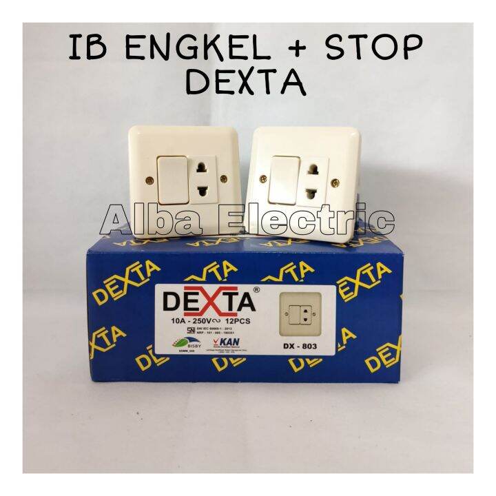 IB ENGKEL STOP DEXTA / INBOW SAKLAR TUNGGAL + STOP KONTAK TANAM ...