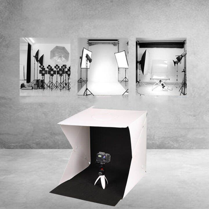 Mini Studio Box Lengkap dengan Lighting Led Background/ Mini Studio ...