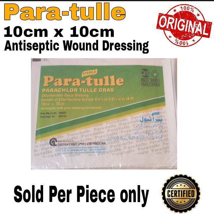 Para-tulle Gauze Wound Dressing 10cmX10cm (SOLD PER PC) | Lazada PH