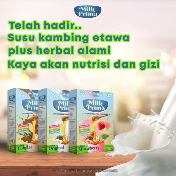 milk prima susu kmbing etawa plus daun kelor plus herbal | Lazada Indonesia