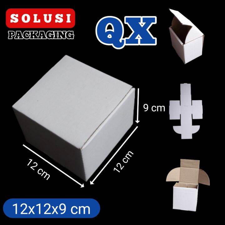 ISI 10 PCS KARDUS QX PUTIH Kotak Kardus Karton Dus Box Polos Aksesoris ...