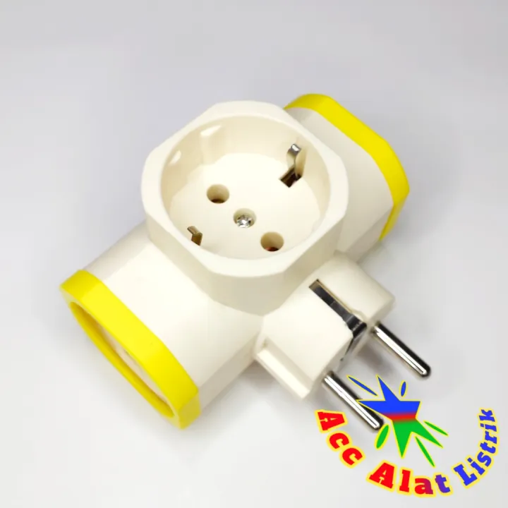 Steker T Cabang 3 / T Arde Cabang 3 / Colokan Cabang 3 | Lazada Indonesia