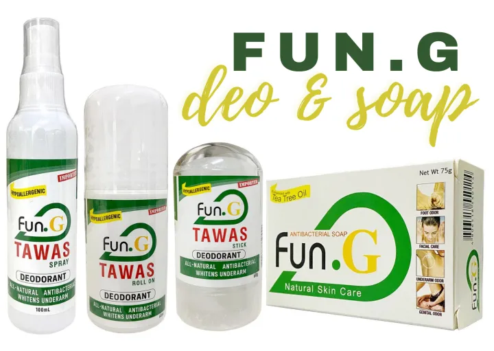 Fun G Tawas Antibacterial Deodorant * Soap | Lazada PH