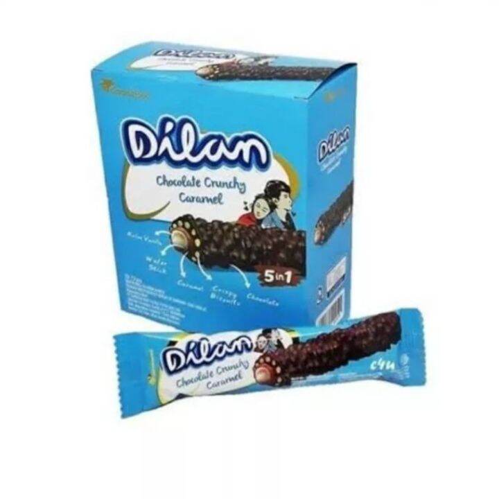 Dilan Coklat Chocolate Crunchy Caramel. 1Pak / Box isi 12Pcs | Lazada ...
