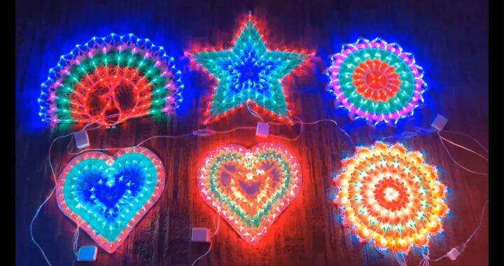 Pasko LED Mabuhay Parol Eye-Dazzling Dancing Christmas Wreath Pasko ...
