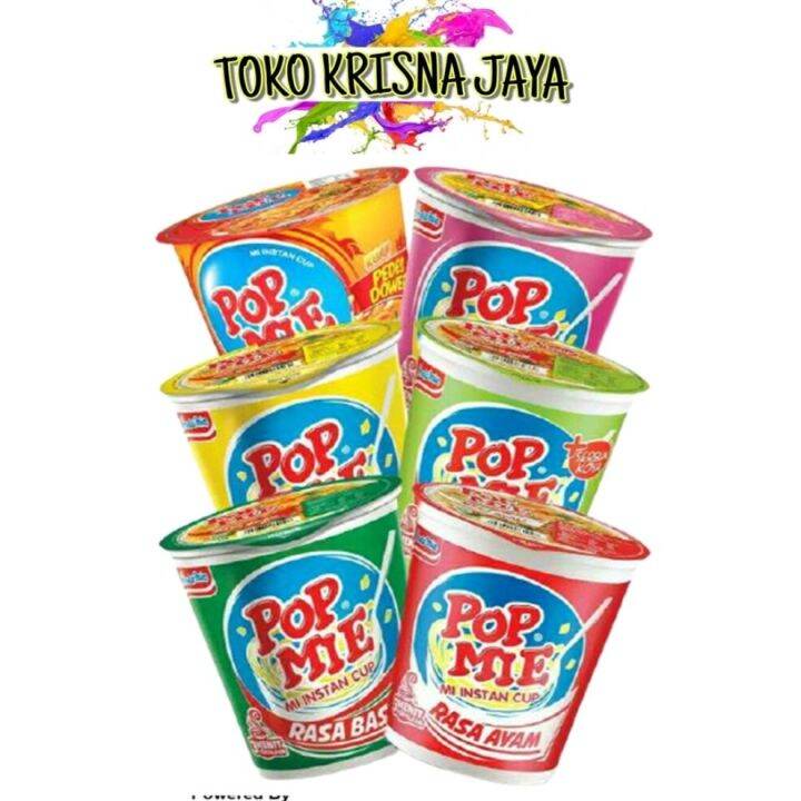 POP MIE CUP MINI KEMASAN 35GR RASA AYAM BAWANG | BASO | SOTO AYAM ...