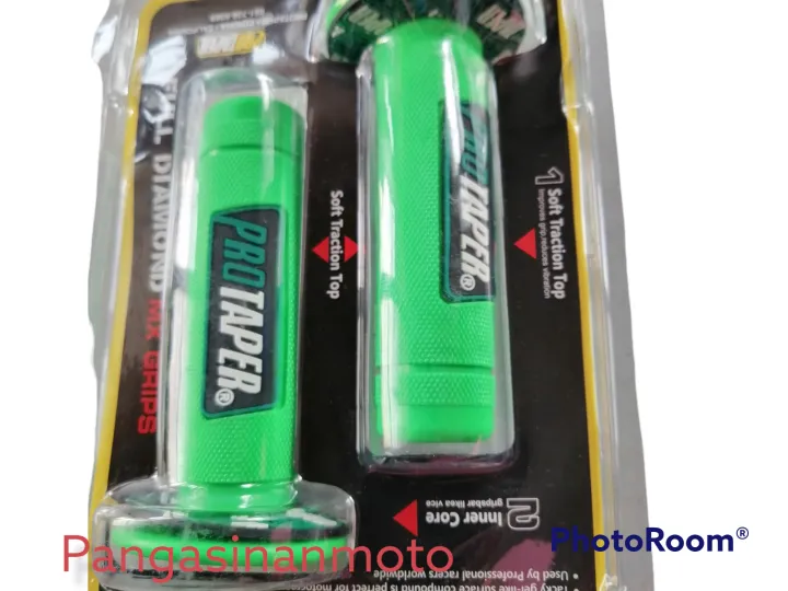 Handle Grip Pro taper green color for Motorcycle. | Lazada PH