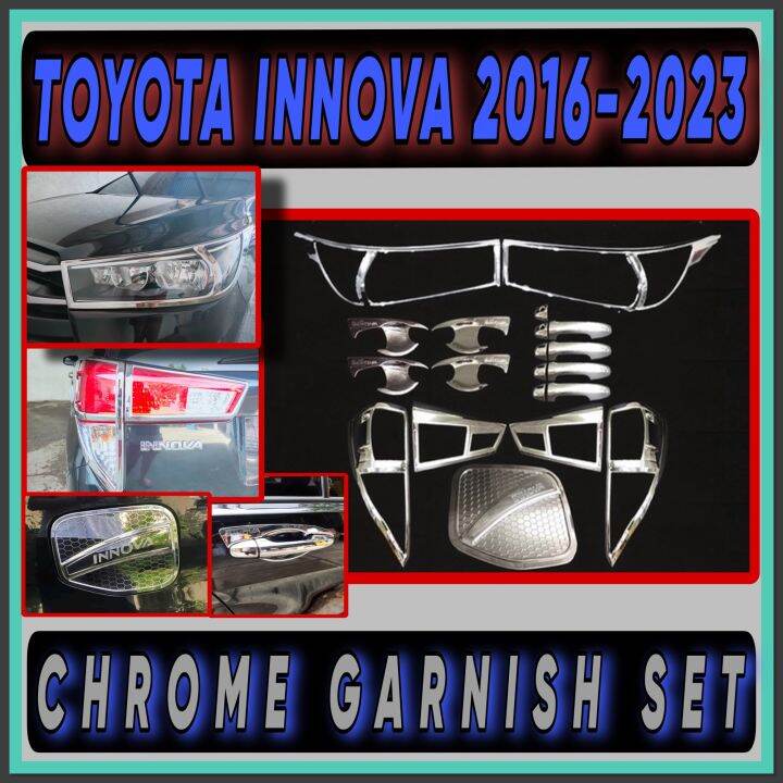 TOYOTA INNOVA 2016-2023 CHROME GARNISH SET | Lazada PH