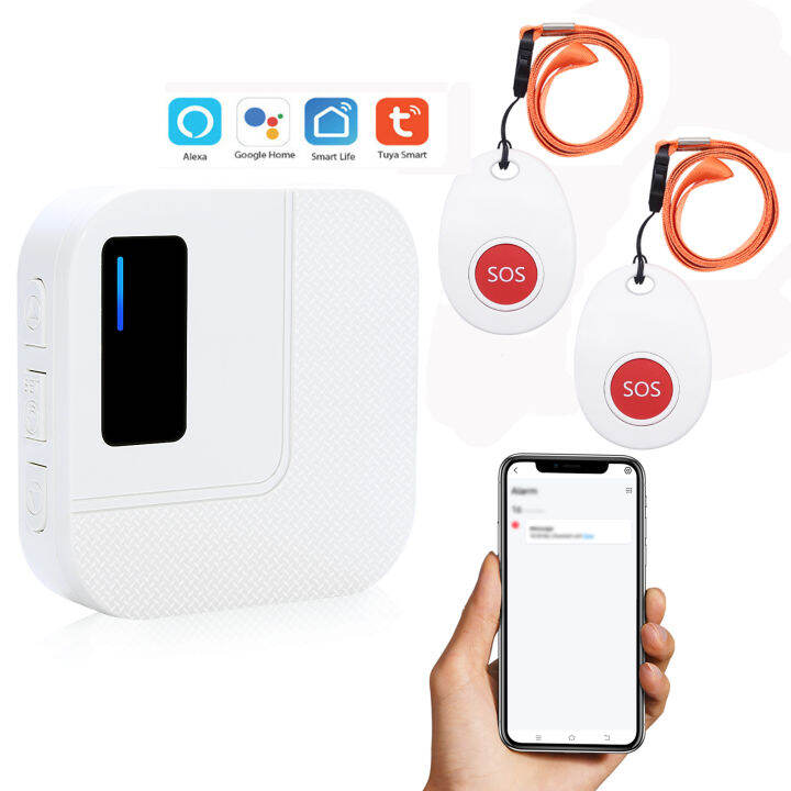 Calltou Tuya ผู้ดูแลเพจเจอร์ผู้สูงอายุ SOS ปุ่มโทร TY01-BT007 สมาร์ท ...