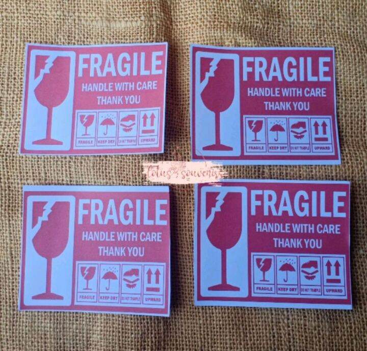Label fragile | Label packing pecah belah | Label packing | Lazada ...