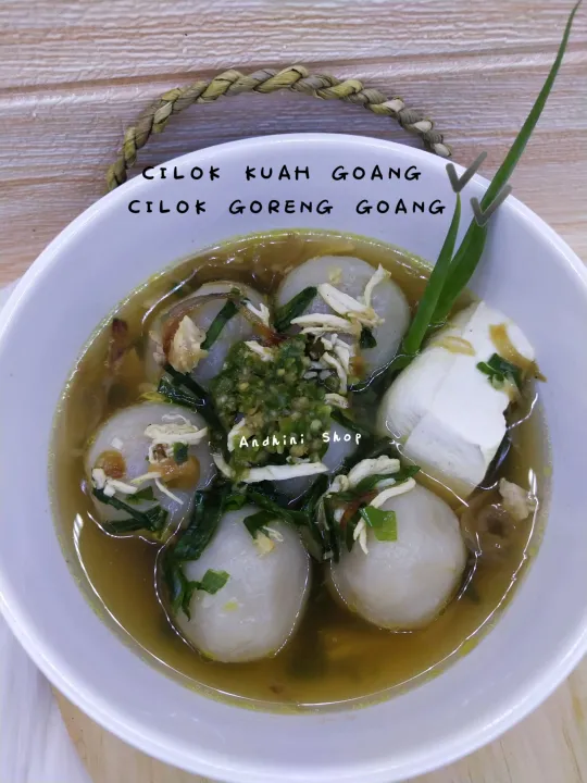 CILOK KUAH GOANG isi 10/ CILOK GORENG GOANG / PEDAS GURIH MAKANAN ...