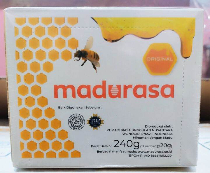 Madu Madurasa 12 Sachet Halal ~ Minuman dengan Madu ~ Original | Lazada ...