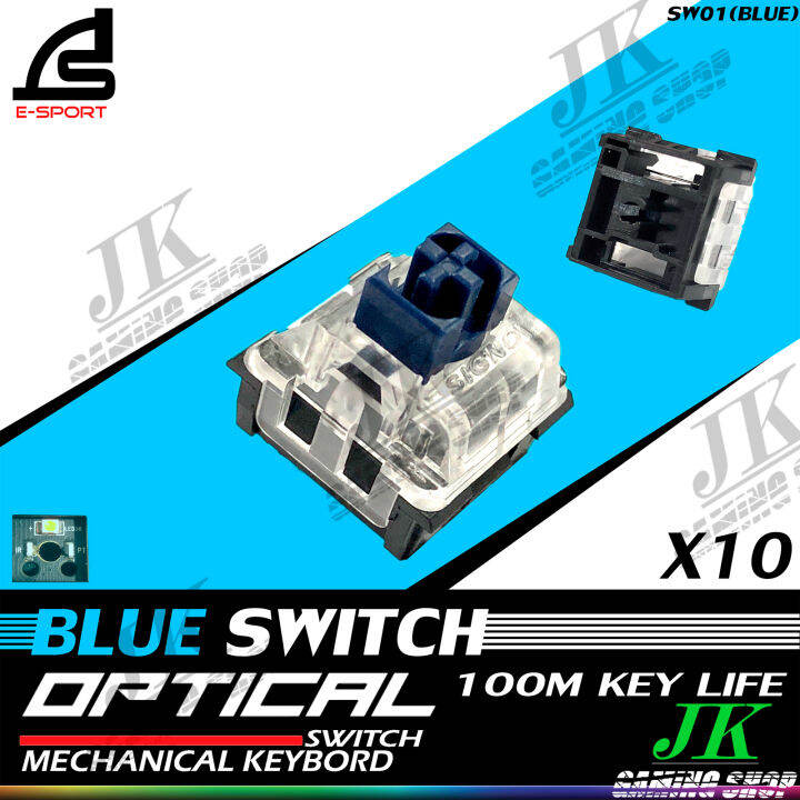 SIGNO BLUE OPTICAL SWITCH 10ชิ้น Cilcky Switch สำหรับ Mechanical ...