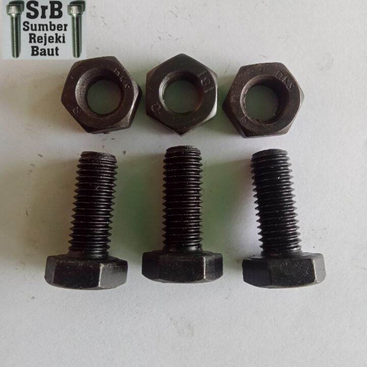 Baut Baja 8.8 M10 X 25 Drat Kasar Harga Satuan | Lazada Indonesia