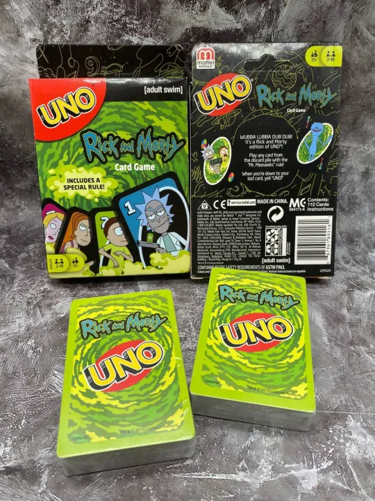 UNO Playing Cards SPECIAL EDITON Rick and Morty | Lazada.co.th