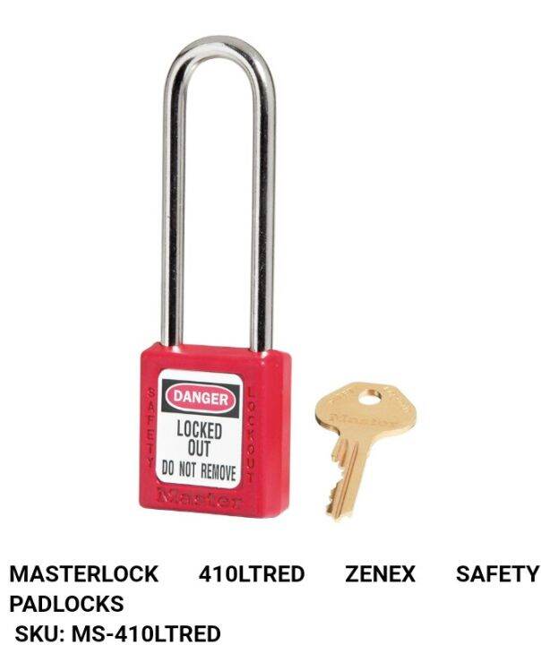 Master lock 410LTRED Zenex Safety Padlocks | Lazada PH