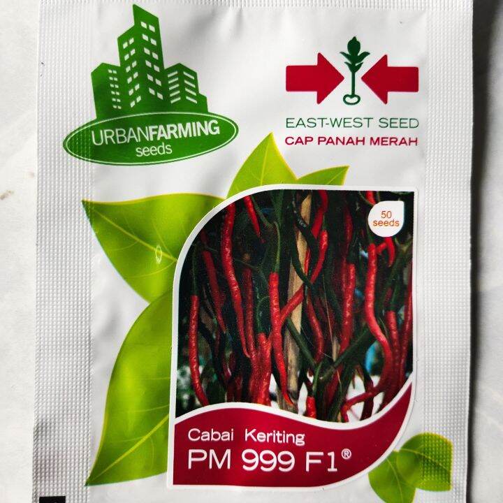 Benih Cabe Keriting PM 999 F1 PT East West Cap Panah Merah 50 Seed ...