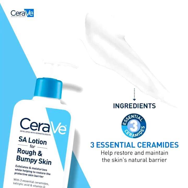 CeraVe Renewing SA Lotion/Cream Salicylic Acid Moisturizer 237ml for ...