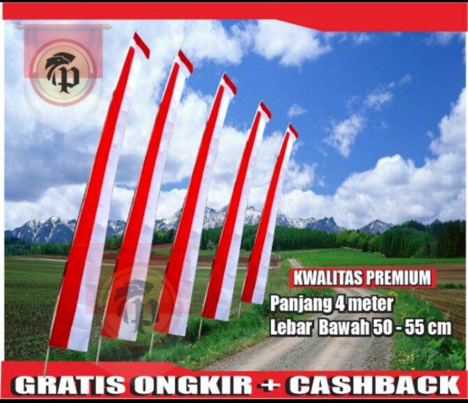 Bendera Umbul Umbul Layur Panjang 4 Meter | Lazada Indonesia