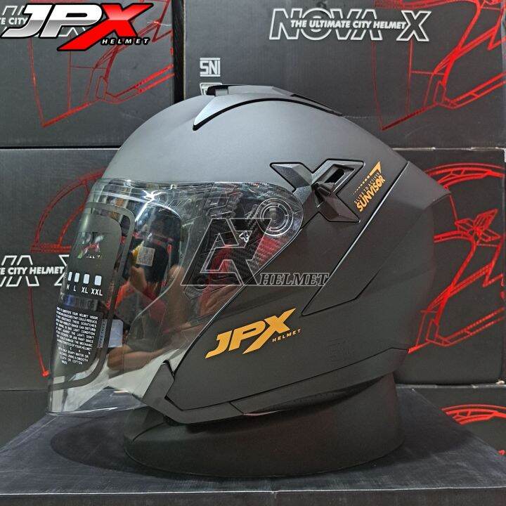 HELM JPX NOVA X BLACK DOFF | Lazada Indonesia