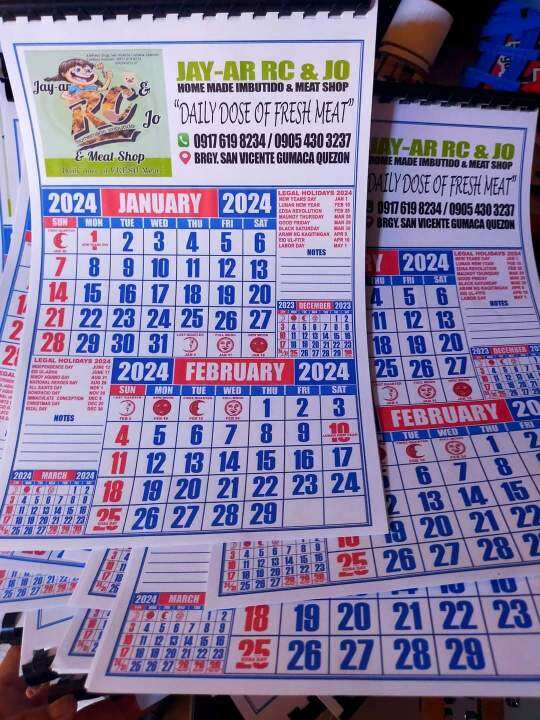 Commercial Calendar 6pages | Lazada PH