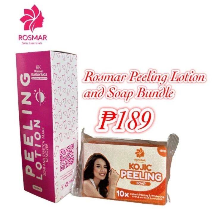 Rosmar Peeling Lotion and Kojic Peeling Soap Bundle | Lazada PH