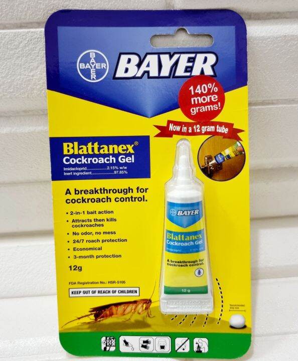 Bayer Blattanex Cockroach Gel Cockroach Killer (12g) | Lazada PH