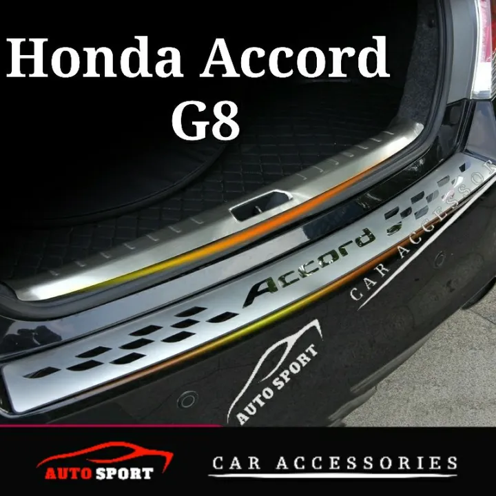 [Pre-Order] Honda Accord G8 Rear Guard Bumper Protector Stainless Steel ...