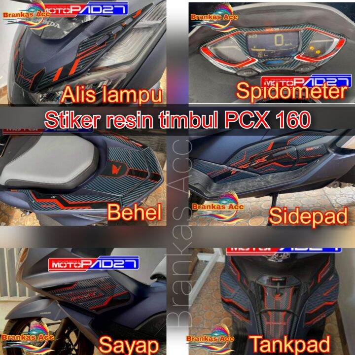 stiker tankpad pcx 160 deccall pcx 160 cover bodi pcx 160 stiker resin ...