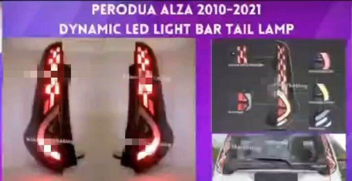 Perodua Alza 2010-2021 Dynamic LED Light Bar Tail Lamp with Signal ...
